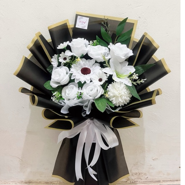 Jual Buket Bunga Artificial Medium Wisuda Ulang Tahun Anniversary | Shopee Indonesia