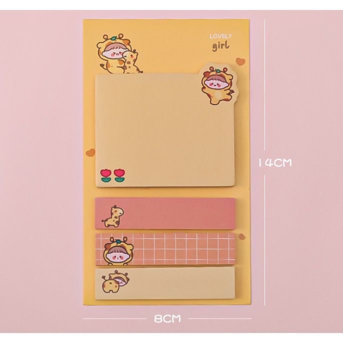 Jual Sticky Notes Post It Stiky Note Animal Lucu Jerapah Yellow ...