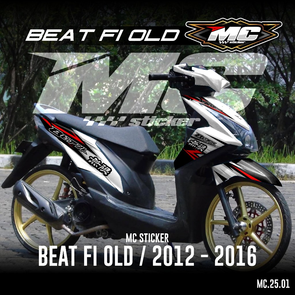 Jual Decal Sticker Honda Beat FI OLD LAMA Full Body Terbaru Stiker Skotlet Variasi Beat FI 2012 ...
