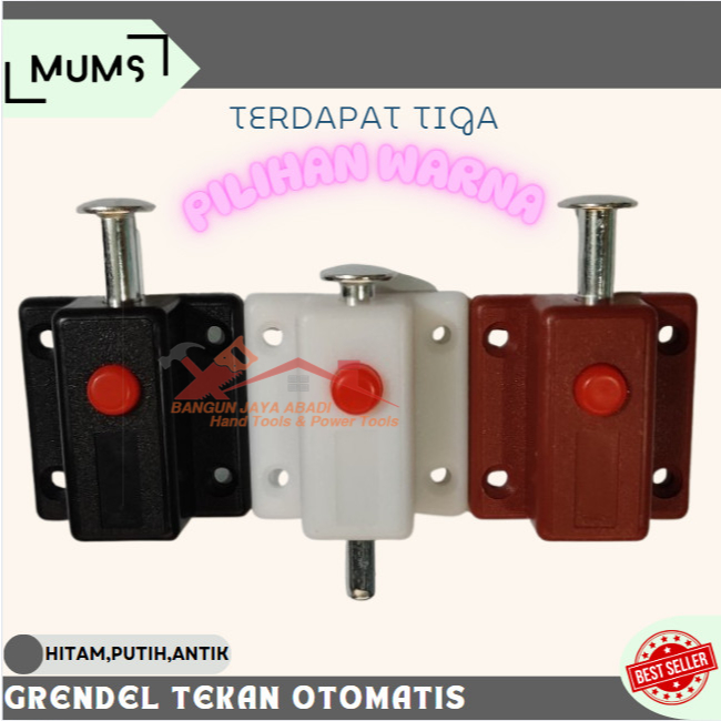 Jual Grendel Tekan Grendel Otomatis Slot Pintu Otomatis Pencet Tekan ...