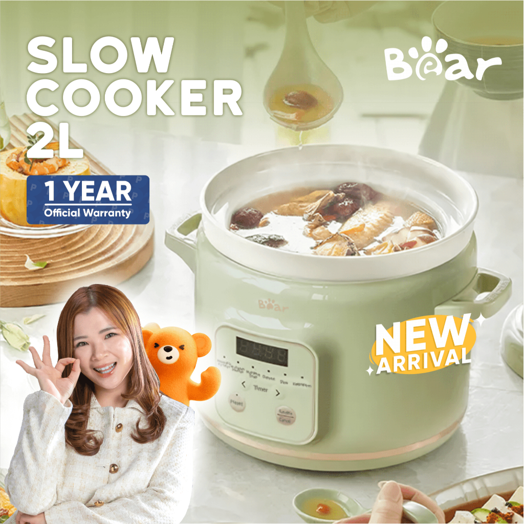 Jual Bear Slow Cooker 2L Ceramic | Panci Keramik | Baby & Family Food ...