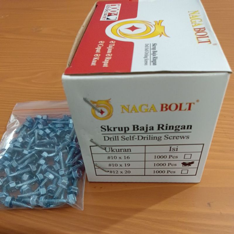 Jual Baut Baja Ringan 10 x 19, sekrup baja ringan | Shopee Indonesia