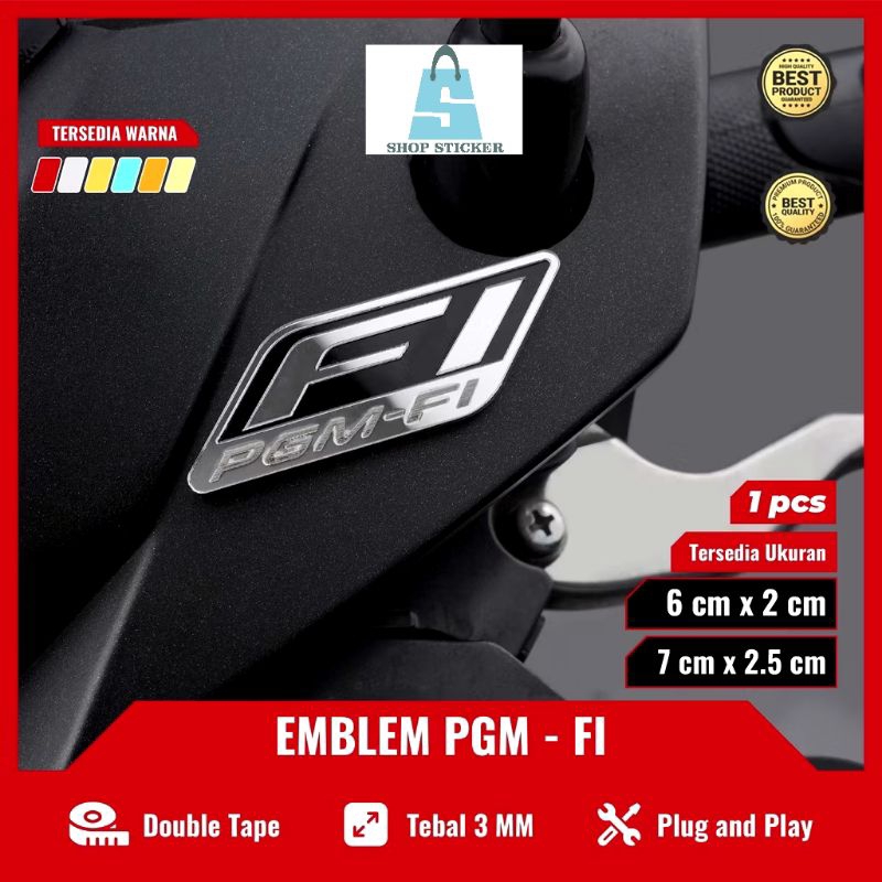 Jual 1PCS EMBLEM FI LOGO PGM FI EMBLEM HONDA LOGO HONDA EMBLEM PGM IDLING STOP FI LOGO 3D PGM FI ...