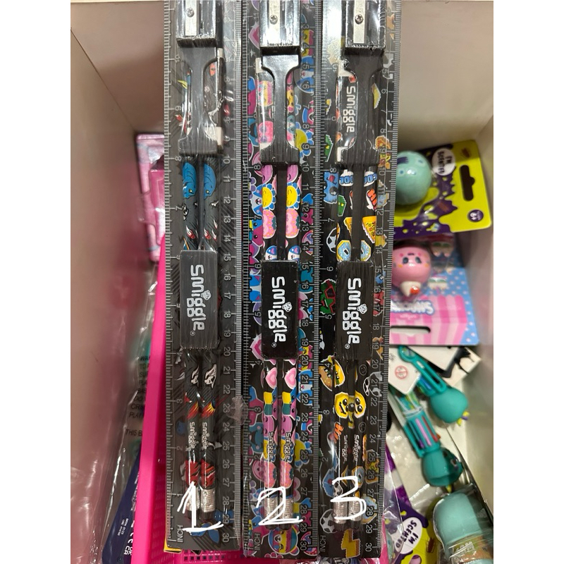 Jual Smiggle Ruler Eraser Pencil Set | Shopee Indonesia
