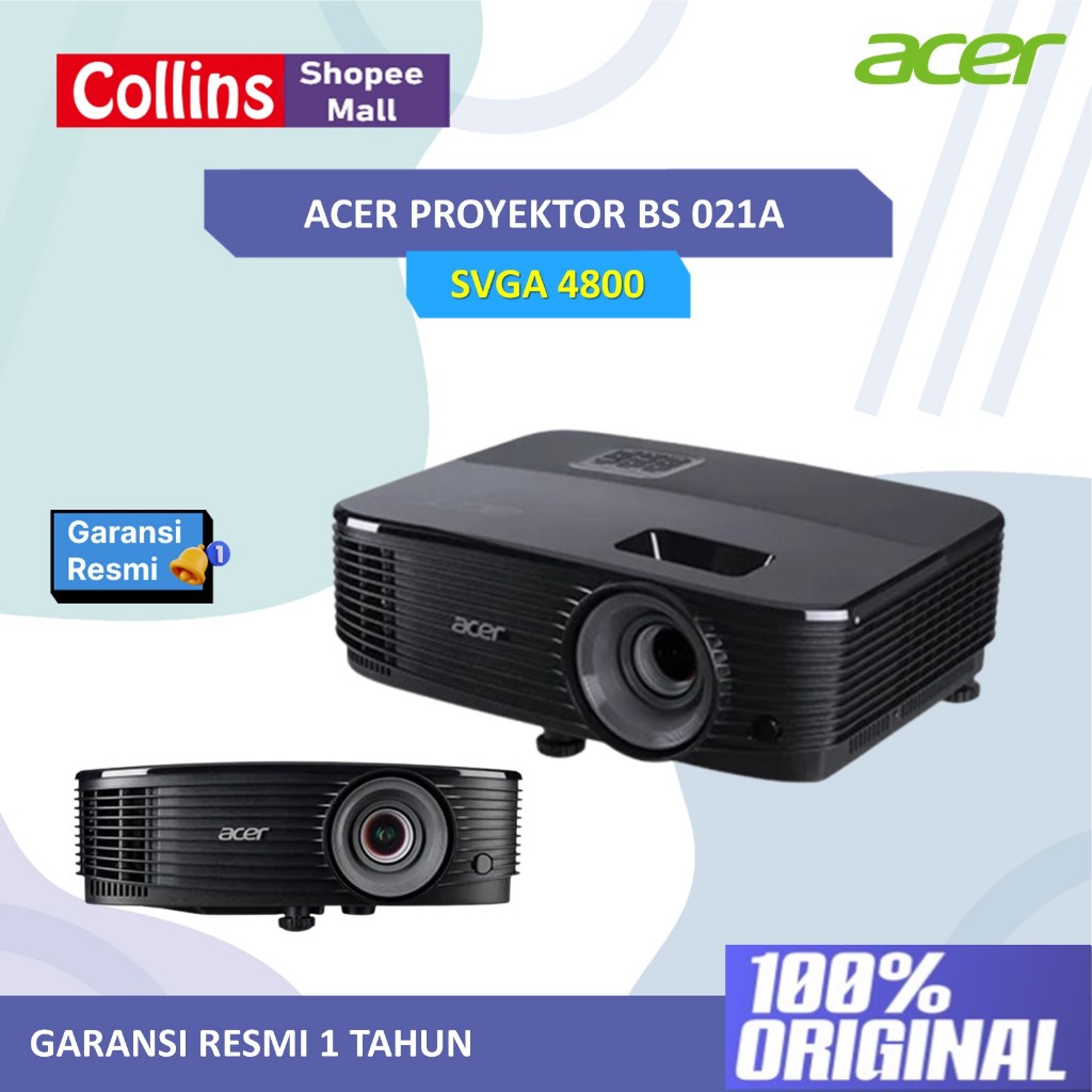 Jual Acer Projector Bs-021A Svga 4800 Ansi Lumens - Bs021A | Shopee ...