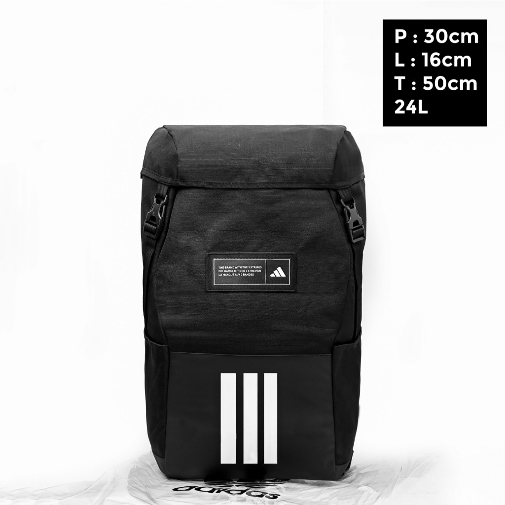 Jual ADD Tas Ransel Backpack Hitam Stripes Mountain Putih Import Keren ...