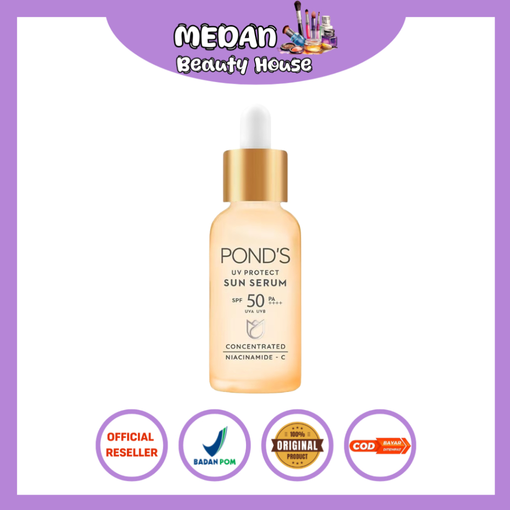 Jual PONDS UV PROTECT SUN SERUM BOTTLE SPF50+ PA++++ UVA UVB LIGHTWEIGHT SUNSCREEN WITH ...