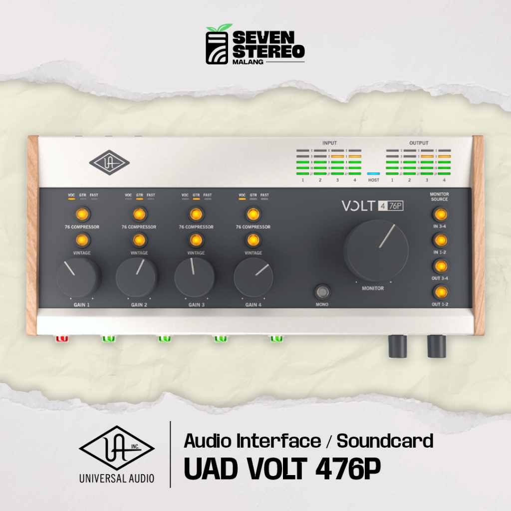Jual Universal Audio Volt 476P with Vintage Mic Preamp and 76 Compressor - Soundcard Recording ...