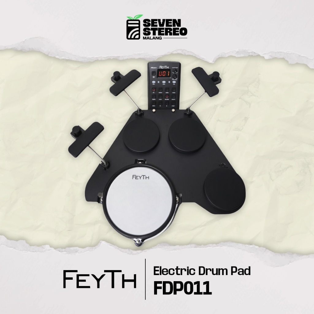 Jual Feyth FDP011 FPD011 7 Piece Compact Electric Drum Elektrik Listrik ...