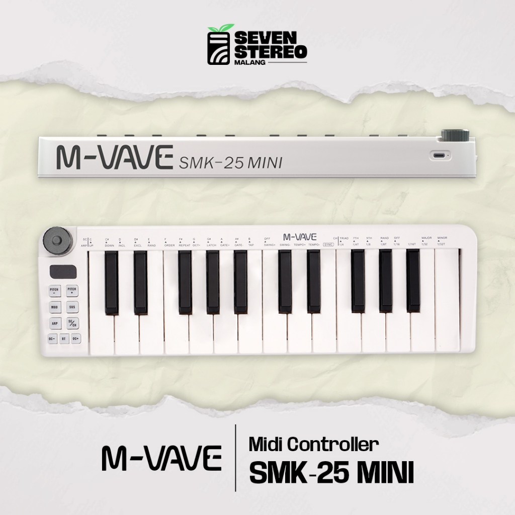 Jual M-VAVE MVAVE M VAVE SMK 25 SMK25 Mini Kecil Midi Controller ...