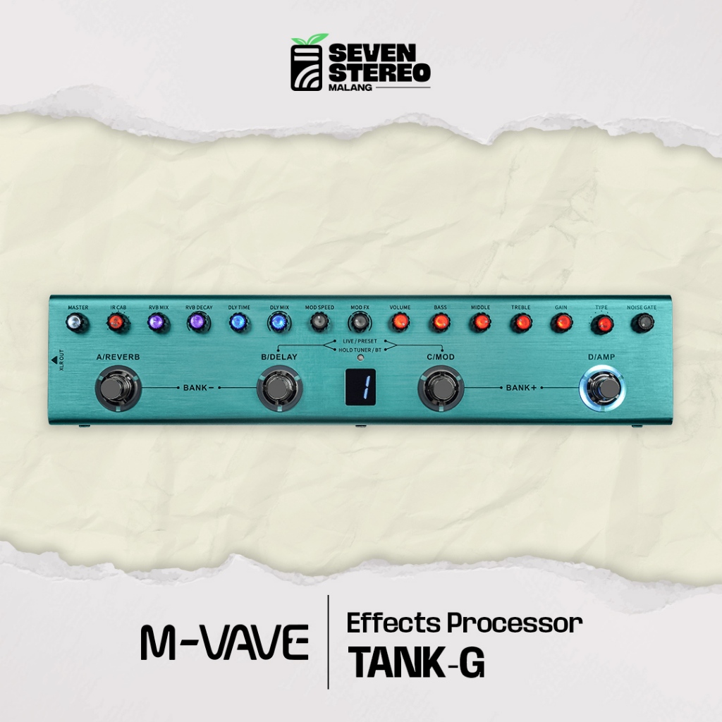 Jual M-VAVE MVAVE M VAVE Tank Guitar Electric Pedal Effect - TANK G ...