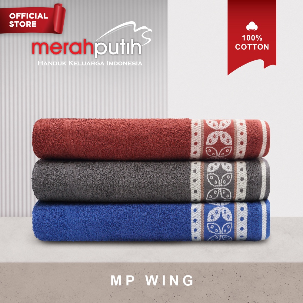 Jual Handuk Merah Putih Towel WING 70 x 135cm / Handuk Mandi / Handuk ...