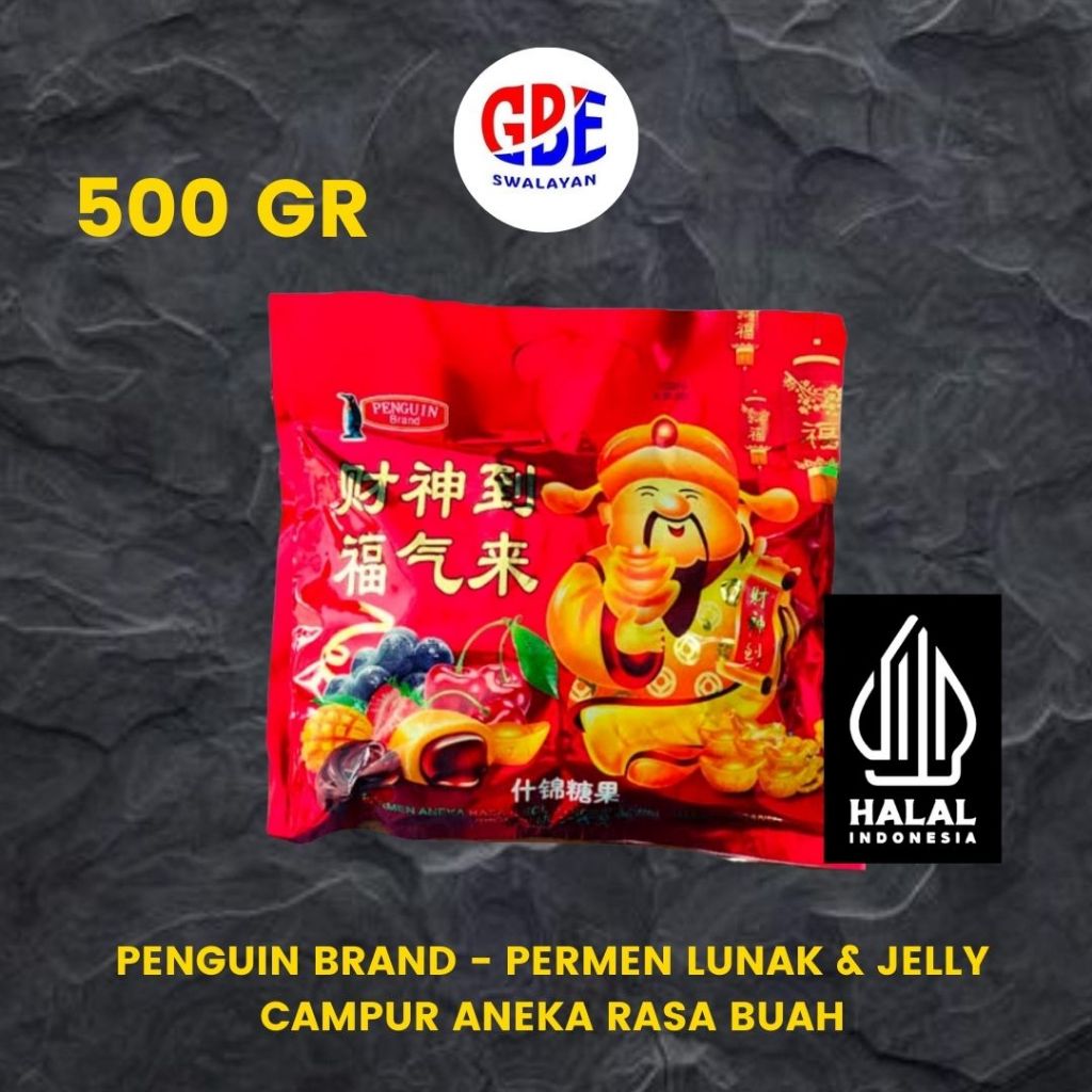 Jual Penguin Brand - Permen Lunak & Jelly Campur Aneka Rasa Buah 500gr ...