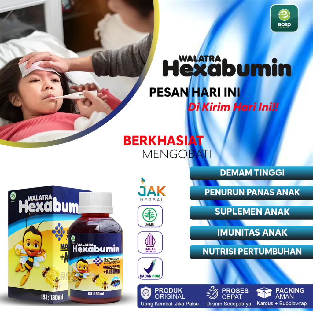 Jual Madu Anak Hexabumin - Suplemen Penurun Panas, Penurun Demam, Obat ...