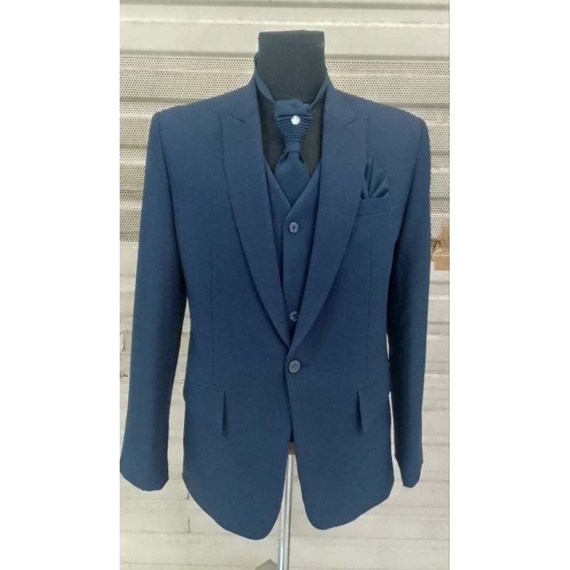 Jual Jas pengantin pria emerald blue/jas wedding pria emerald blue dof ...