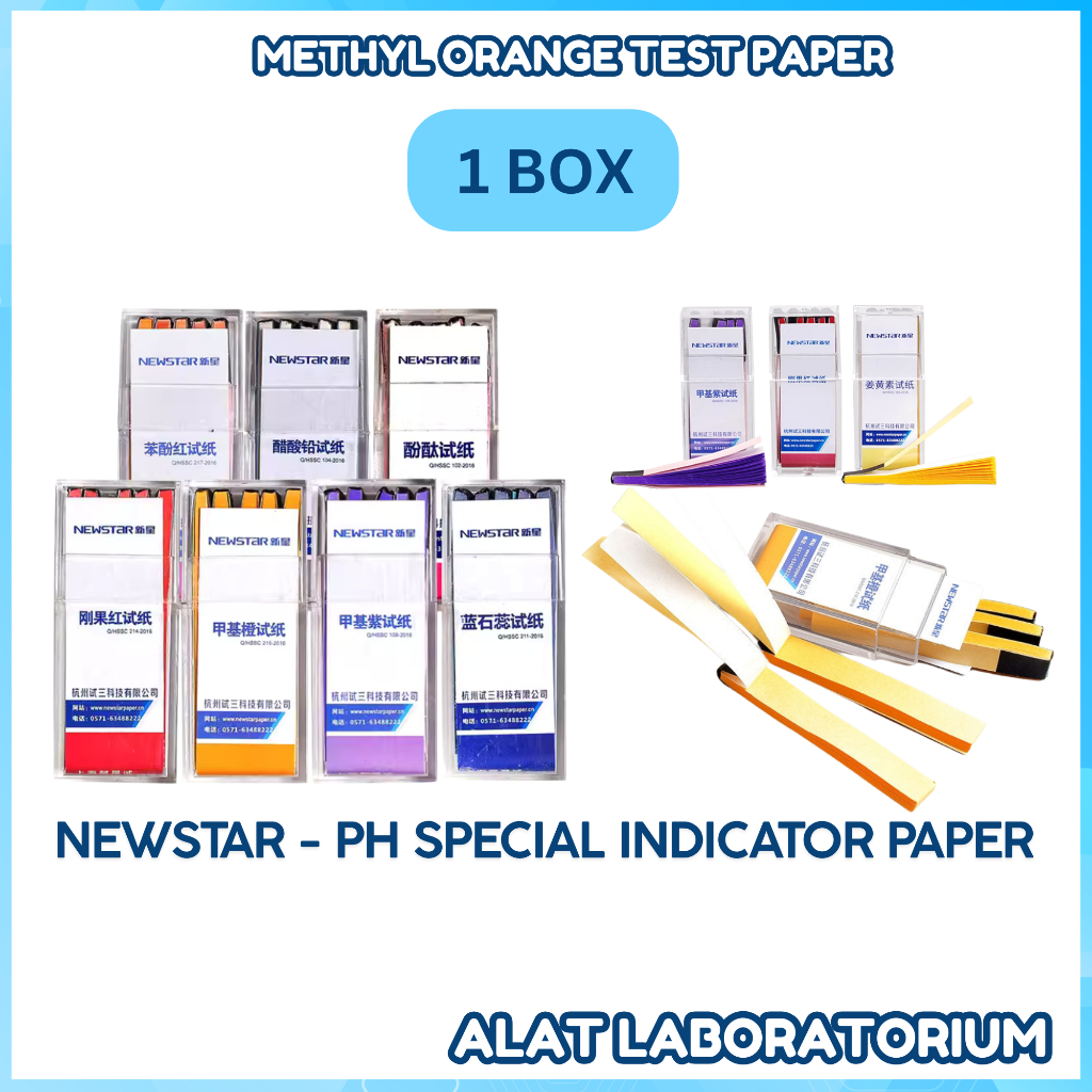 Jual KERTAS UJI METHYL ORANGE / METHYL ORANGE TEST PAPER NEWSTAR ...