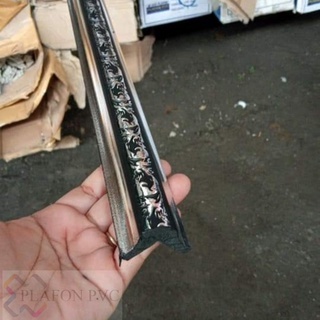 Jual List pigura siku PVC 3cm silver | Shopee Indonesia