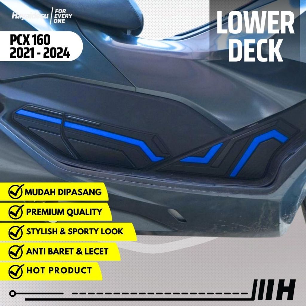Jual Hayaidesu PCX 160 (2021-2024) Body Protector Lower Deck Cover ...