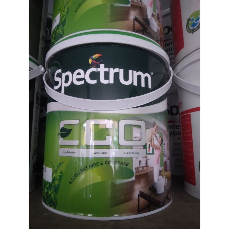 Jual Cat tembok Spectrum ECO 3.78 L Super white noda bisa di cuci air ...