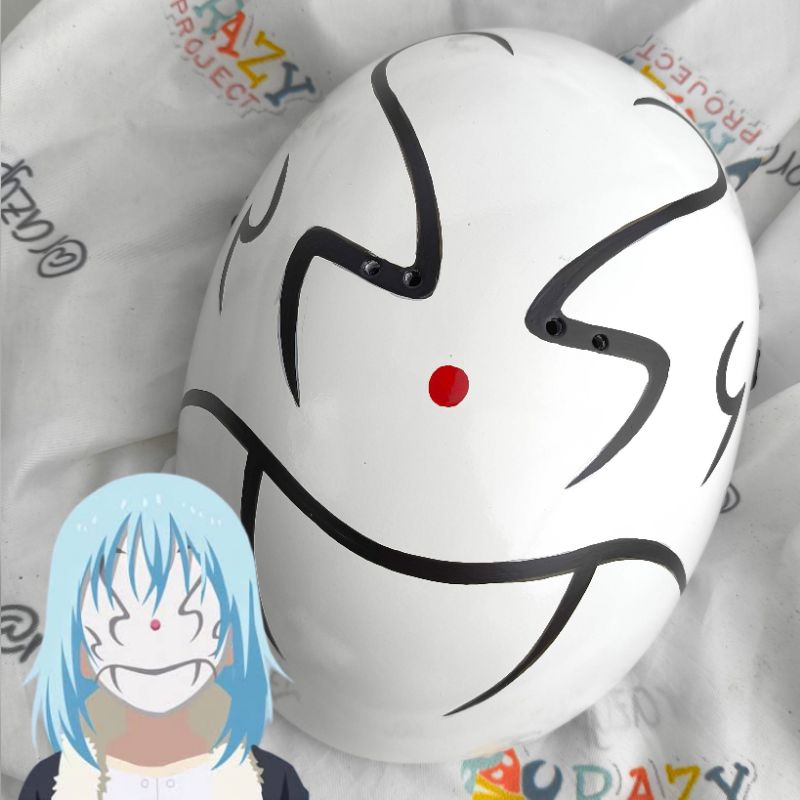Jual Rimuru Tempest Tensei Shitara Slime Datta Ken Mask Topeng Kayu ...