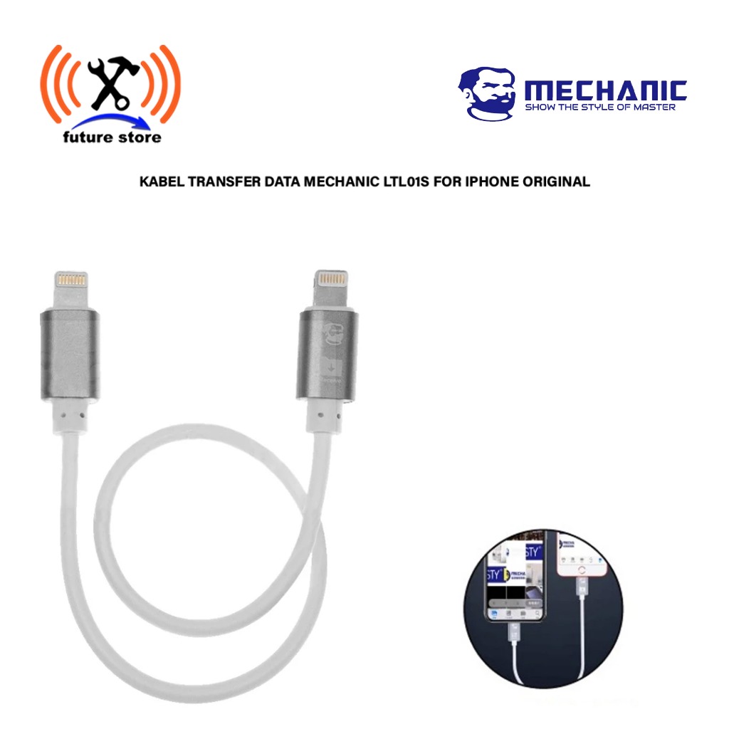 Jual KABEL TRANSFER DATA MECHANIC LTL01S FOR IPHONE LIGHTNING HIGH ...