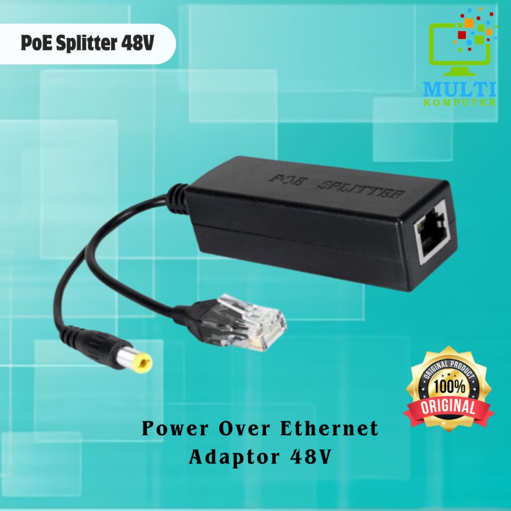 Jual PoE Splitter 48V / Power Over Ethernet Adaptor 48V | Shopee Indonesia