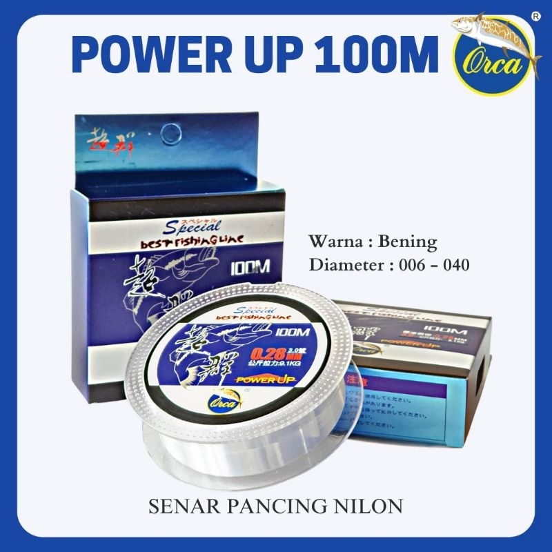 Jual SENAR ORCA POWER UP WARNA CLEAR 100M | Shopee Indonesia