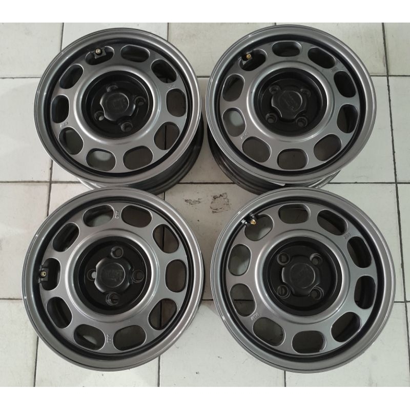Jual Velg racing after market pelek mobil Second murah HSR Klg ring 14 bisa untuk mobil Brio ...