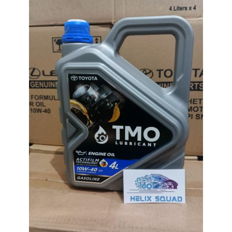 Jual BARCODE Oli Mesin Mobil Toyota Bensin TMO10W-40 4 Liter Galon ...