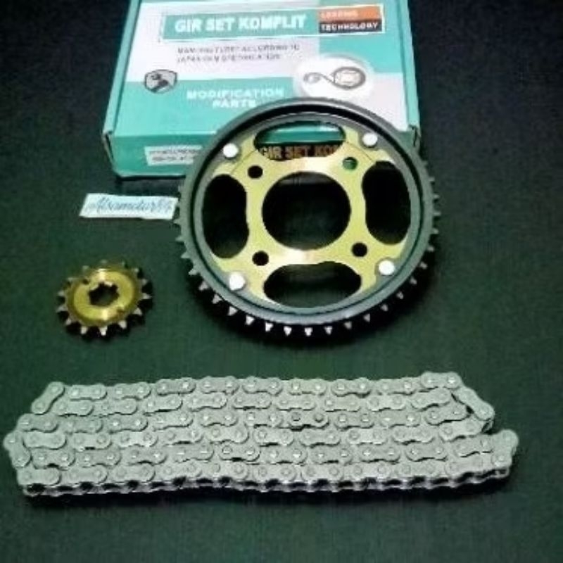 Jual GIR SET GEAR PAKET 14T-42T VERZA 150 CB 150R CBR 150R LAMA NEW ...
