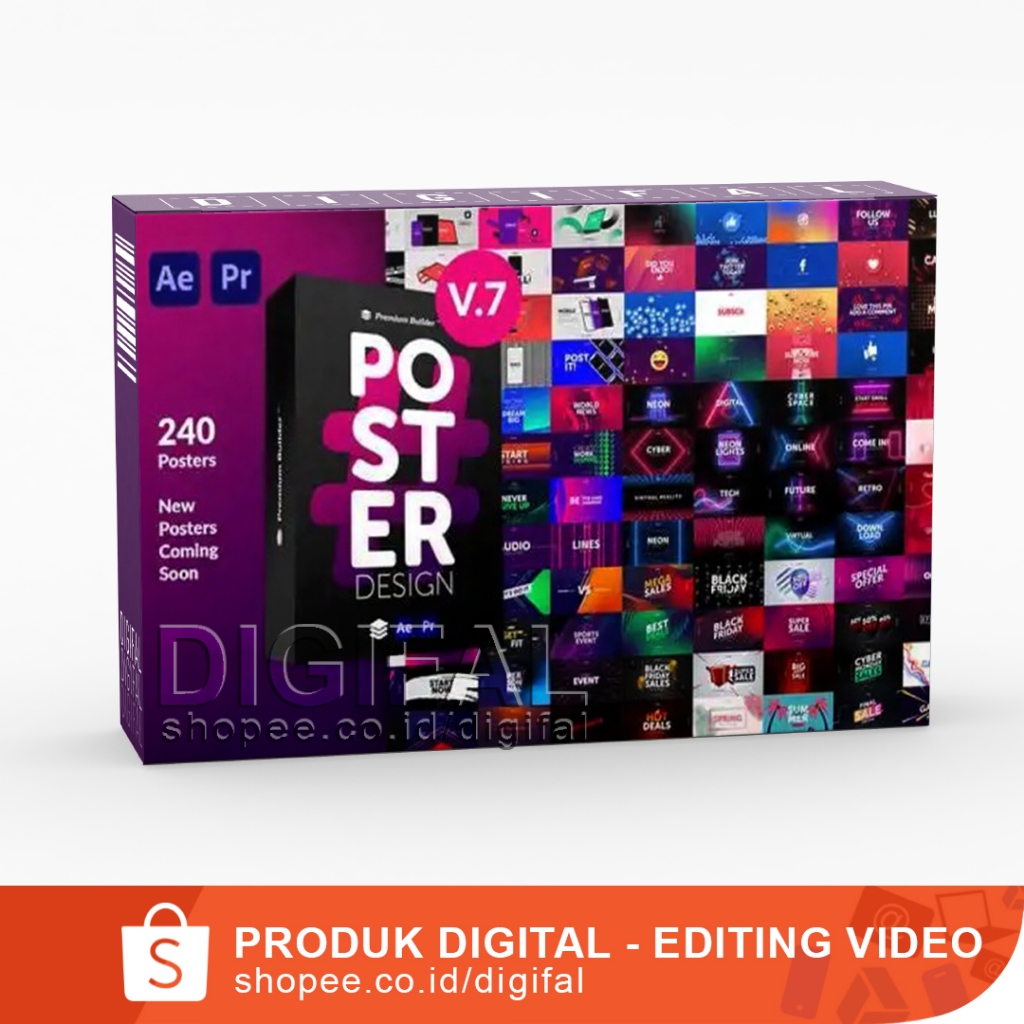 Jual Premium Builder - Posters V7 - Premiere Pro & After Effect ...