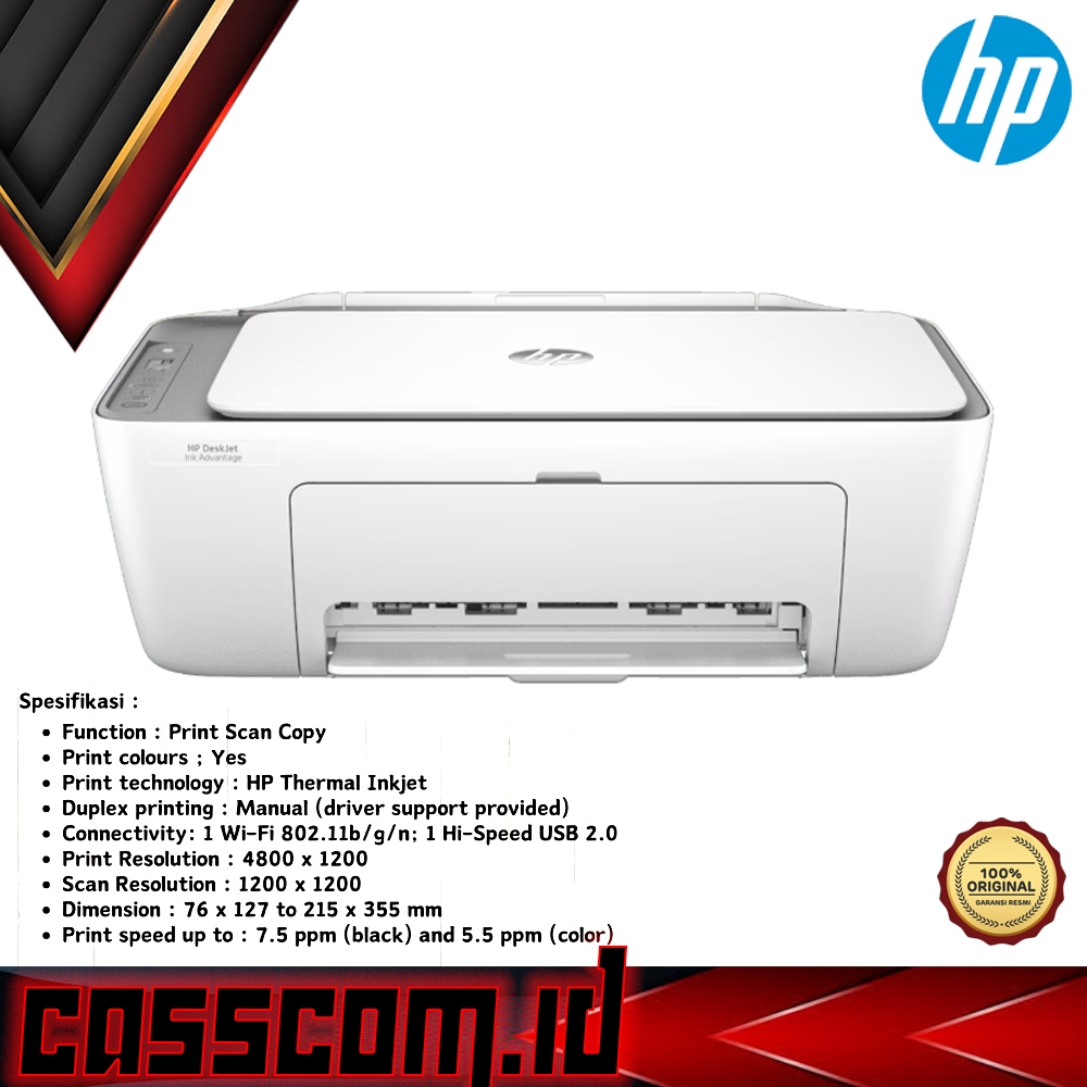 Jual HP 2876 DeskJet Ink Advantage All-in-One Printer (Print-Copy-Scan ...