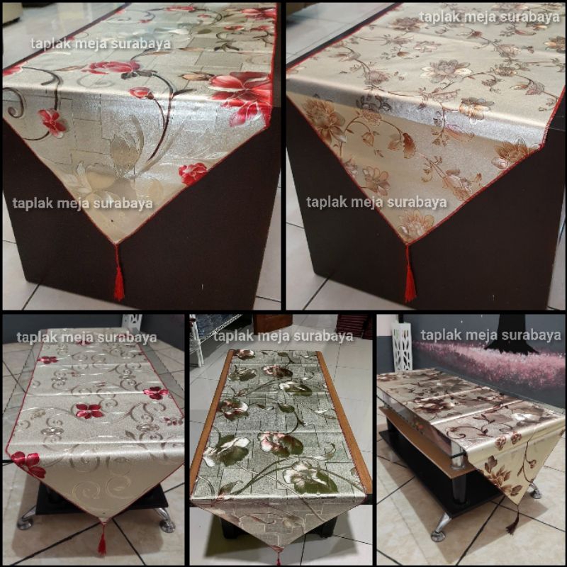 Jual Taplak Meja Tamu Panjang Table Runner 40 x 150 cm Anti Air ...