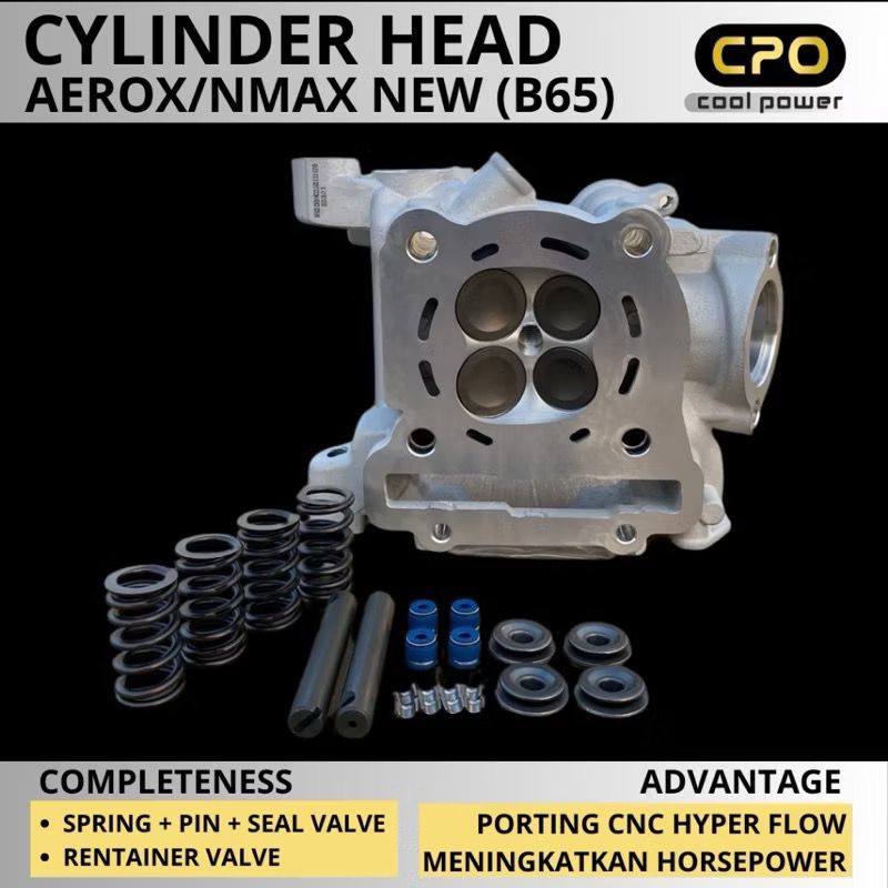 Jual Blok Head NEW NMAX AEROX 155 SIZE 20/23 22/25 23/26 Porting CNC ...