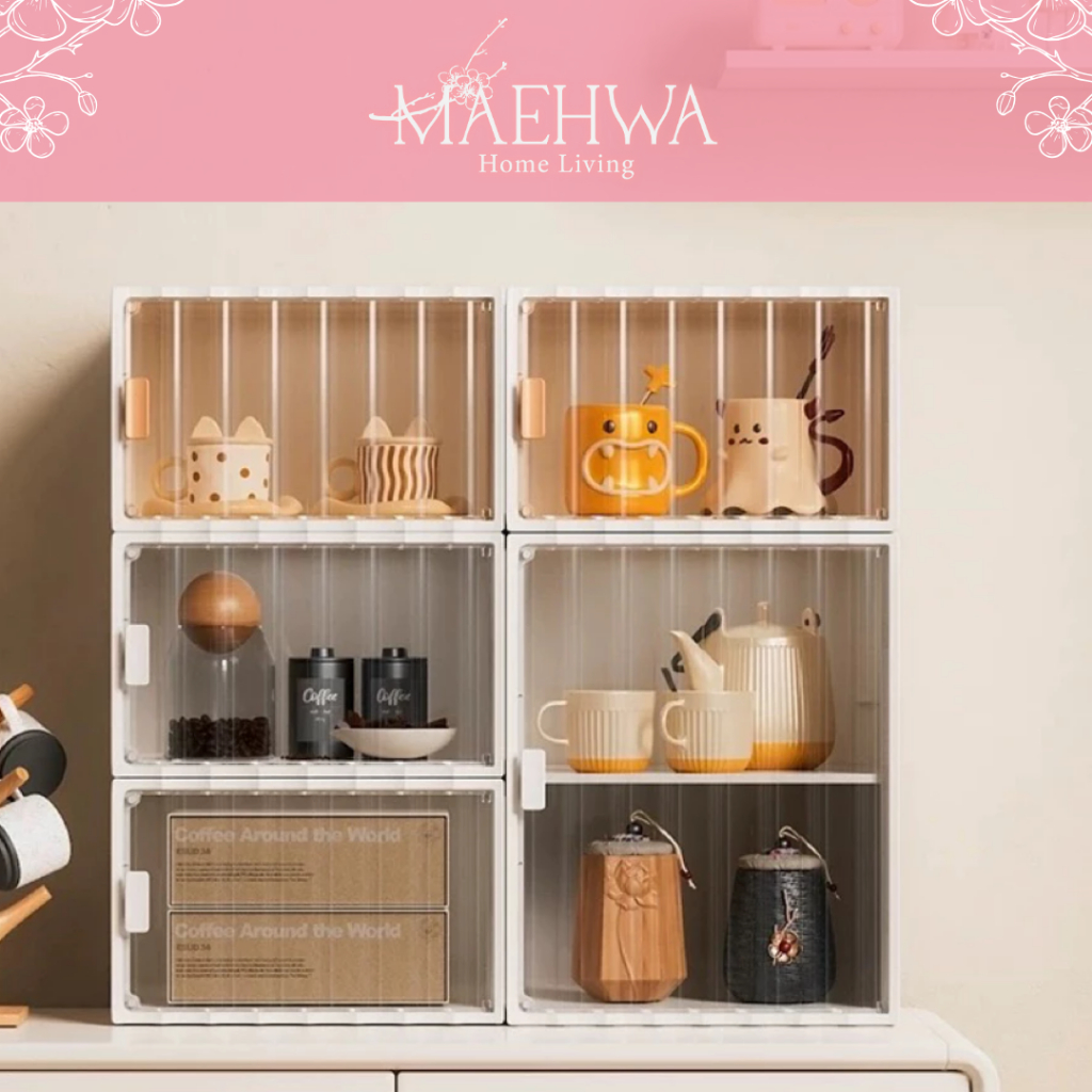 Jual MAEHWA - NA JAE Box Organiser Serbaguna Transparan Rak Tingkat ...