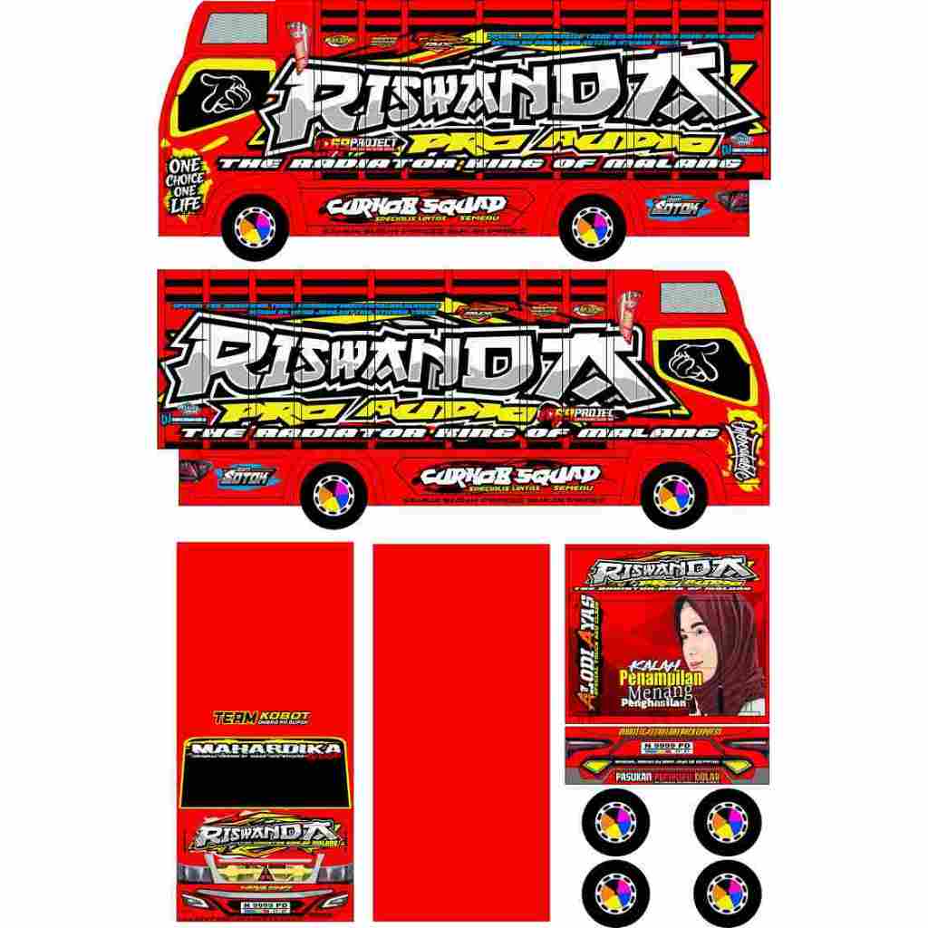 Jual STIKER MINIATUR TRUK RISWANDA AUDIO | Shopee Indonesia