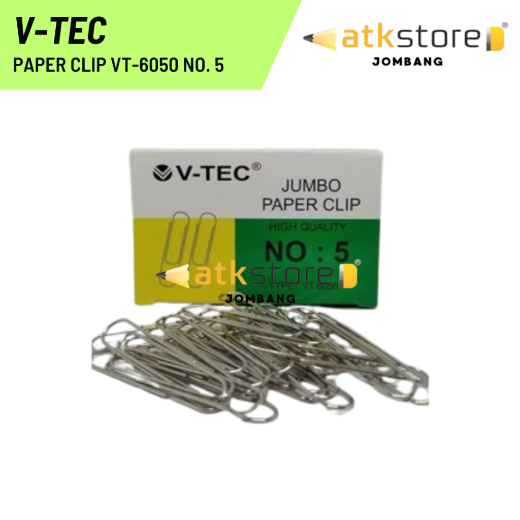 Jual V-TEC Paper Clip / Klip / Penjepit Kertas / Triangle Paper Clip ...