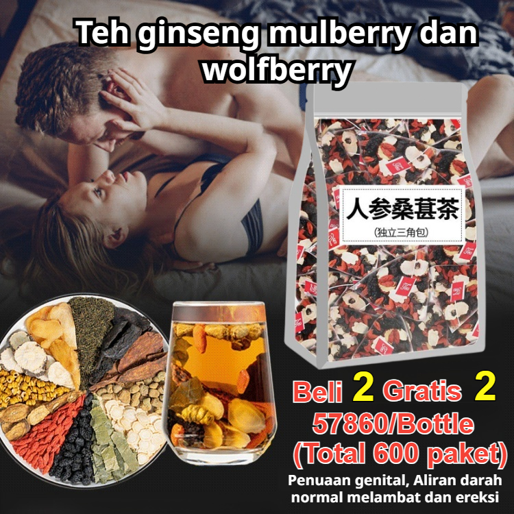 Jual Beli 1 gratis 1 【Vitalitas yang Melonjak】Teh Herbal Ginseng dan Goji Berry 5g*30 bungkus ...