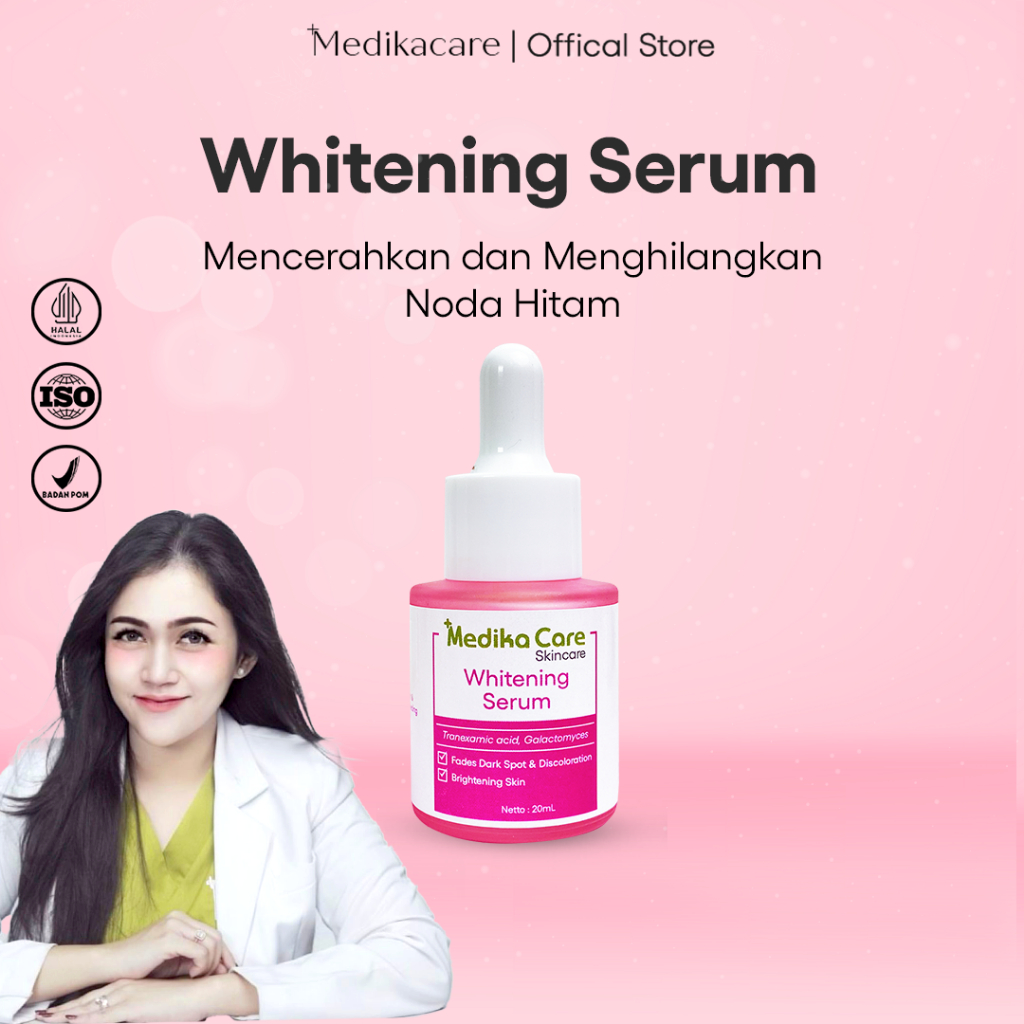 Jual Medika Care Skincare Whitening Serum 20ml - Glowing Skin Serum Pemutih Wajah | Shopee Indonesia