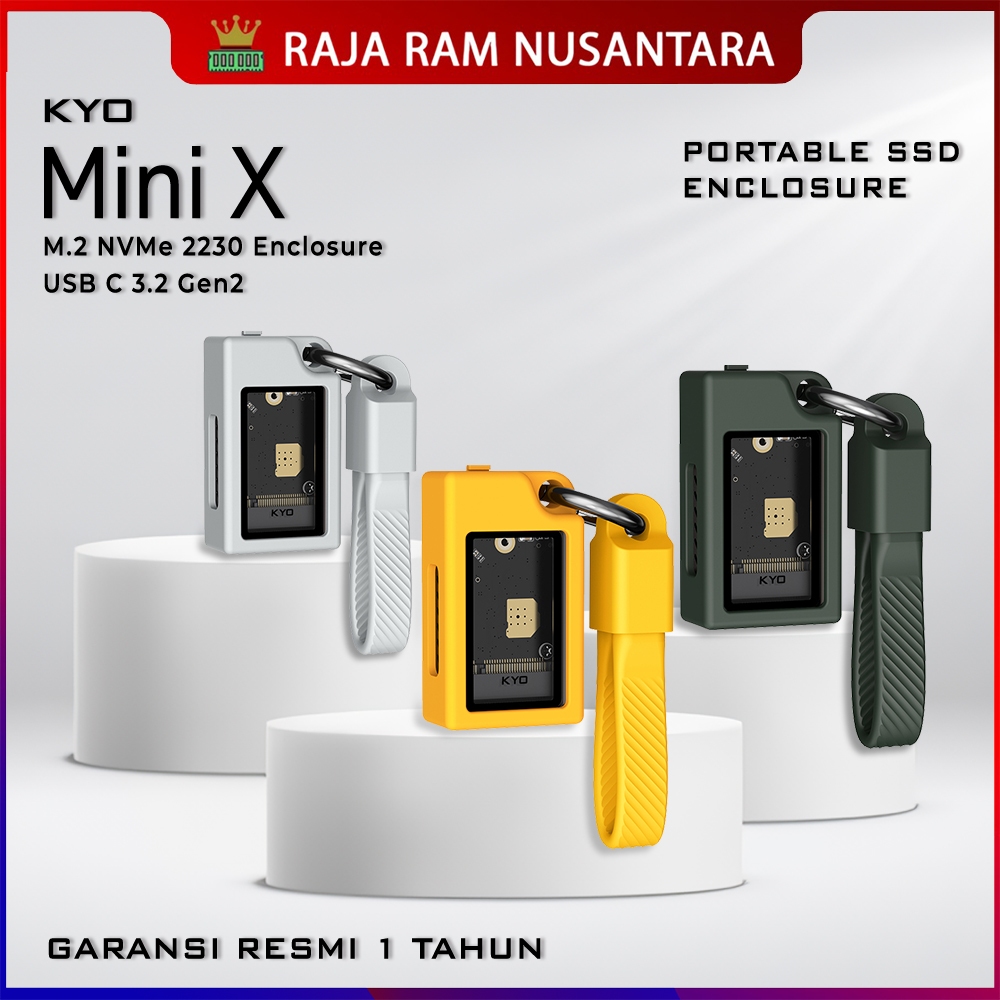 Jual KYO Mini X 10Gbps Portable SSD Enclosure With Active Cooling Fan M.2 NVMe 2230 for iPhone ...