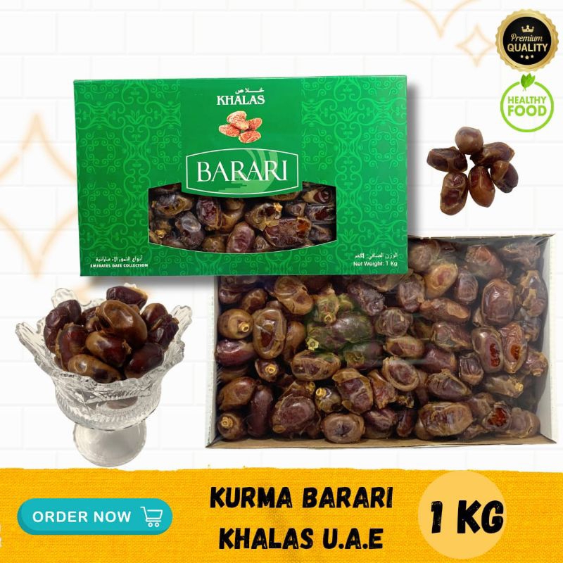 Jual KURMA BARARI KHALAS KEMASAN 1Kg | Shopee Indonesia