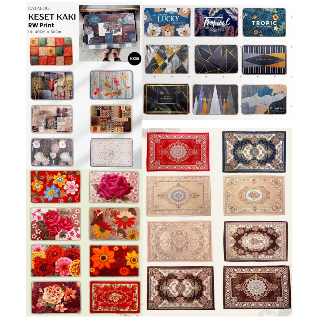 Jual Keset Kaki Rumah Premium Pattern | Shopee Indonesia