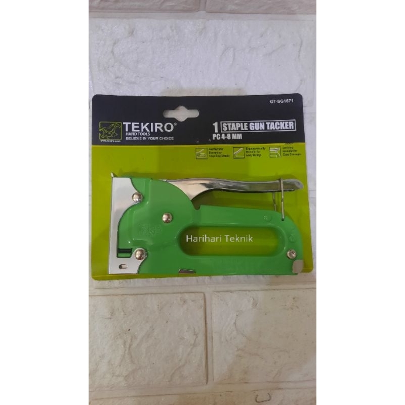 Jual Tekiro Tembakan Staples Standar 4-8 MM - Tekiro Staple Gun Tacker ...