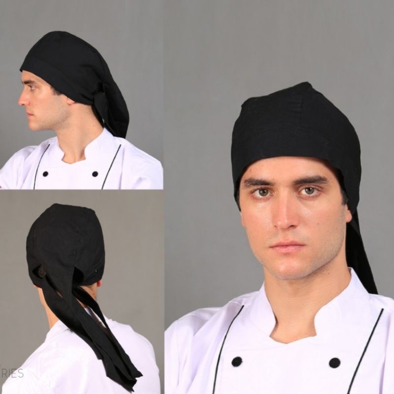 Jual Topi Koki Tali Jepang Topi Cheff (Japanese Sushi Chef Hat ...