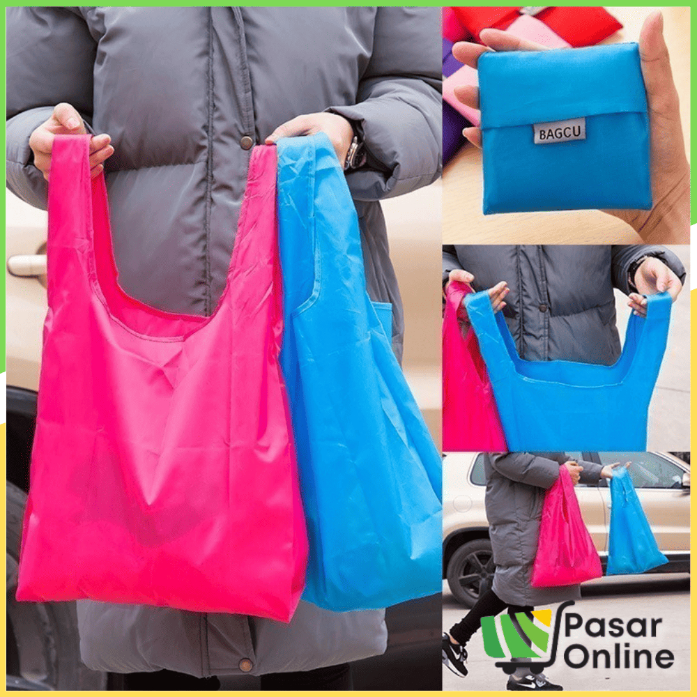 Jual Tas Belanja Lipat Kantong Jinjing Ramah Lingkungan Bagcu Shopping Bag Y1962 | Shopee Indonesia