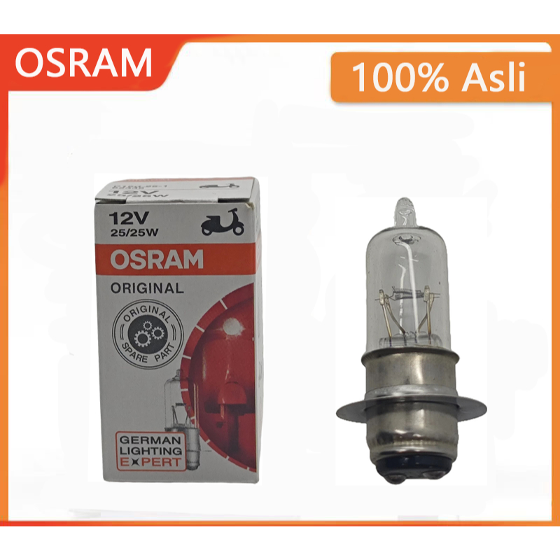 Jual Bohlam Lampu Halogen Motor Osram 25W 12V H6/M5 Beat Vario Scoopy Mio | Shopee Indonesia
