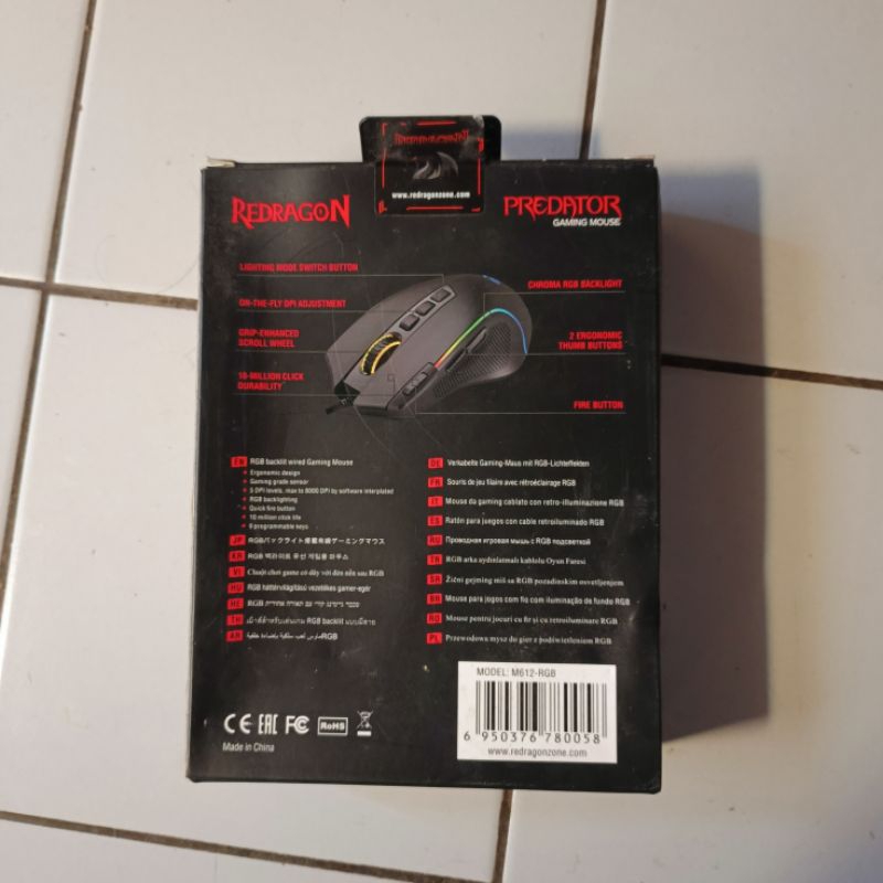 Jual Redragon Gaming Mouse RGB Predator M612 | Shopee Indonesia