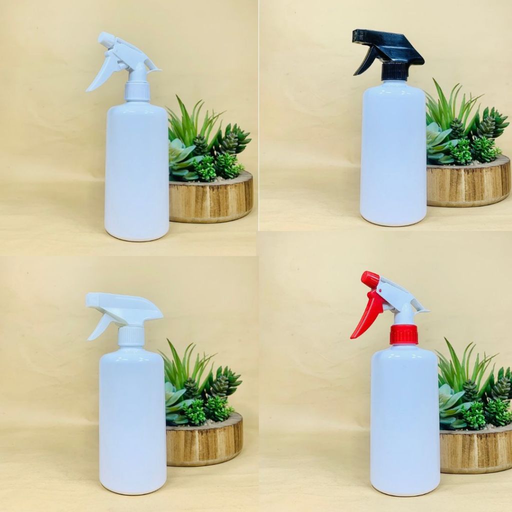 Jual Botol Kispray 500 Ml Putih PET / Botol Spray 500 Ml / Botol ...