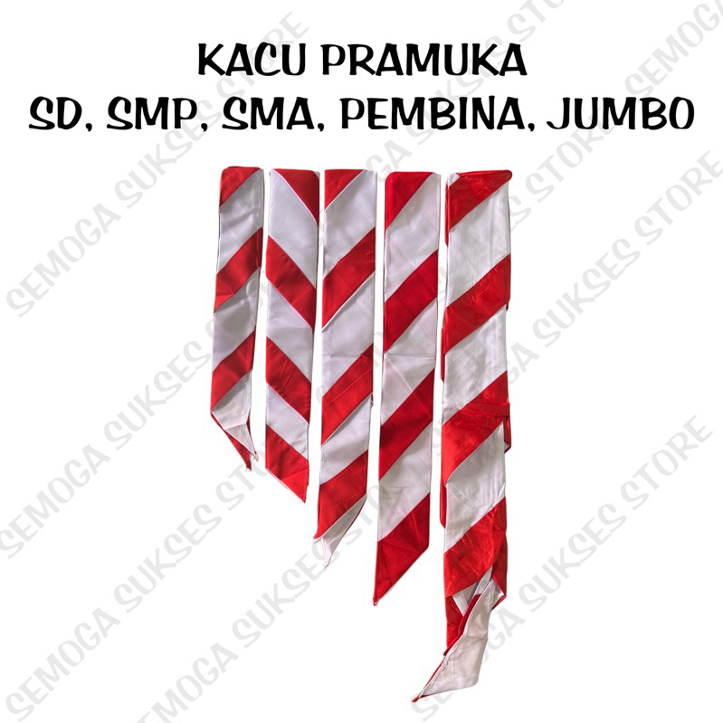 Jual Kacu Pramuka SD, SMP, SMA, PEMBINA, JUMBO Bahan katun lembut ...