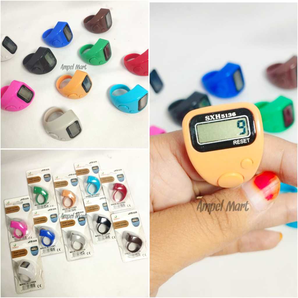 Jual (1 LUSIN) Tasbih digital ring tasbih digital mini tasbih cantik ...